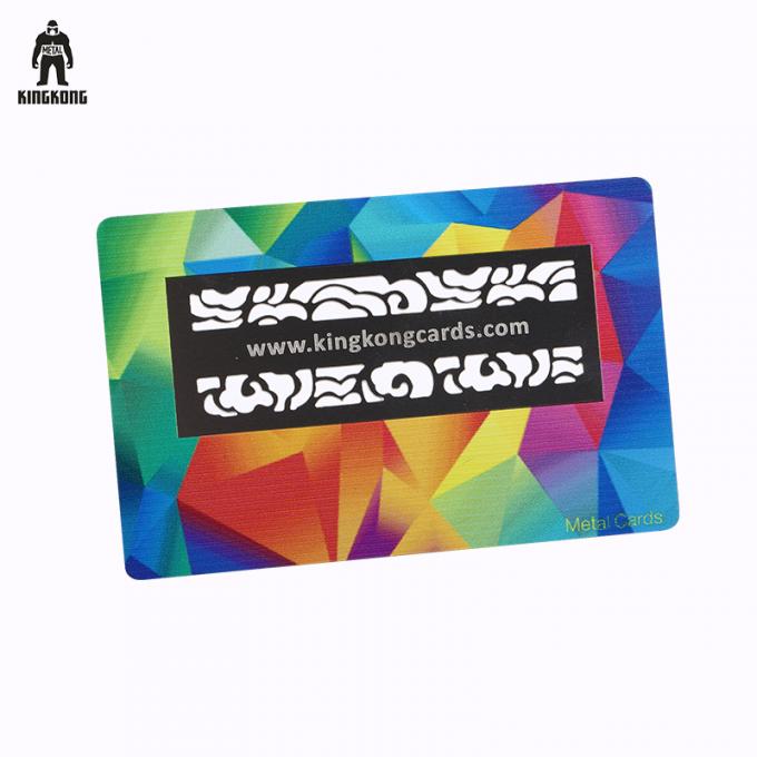 Etched Original Stainless Steel Metal VIP Passes Cards With Cut Out Shape