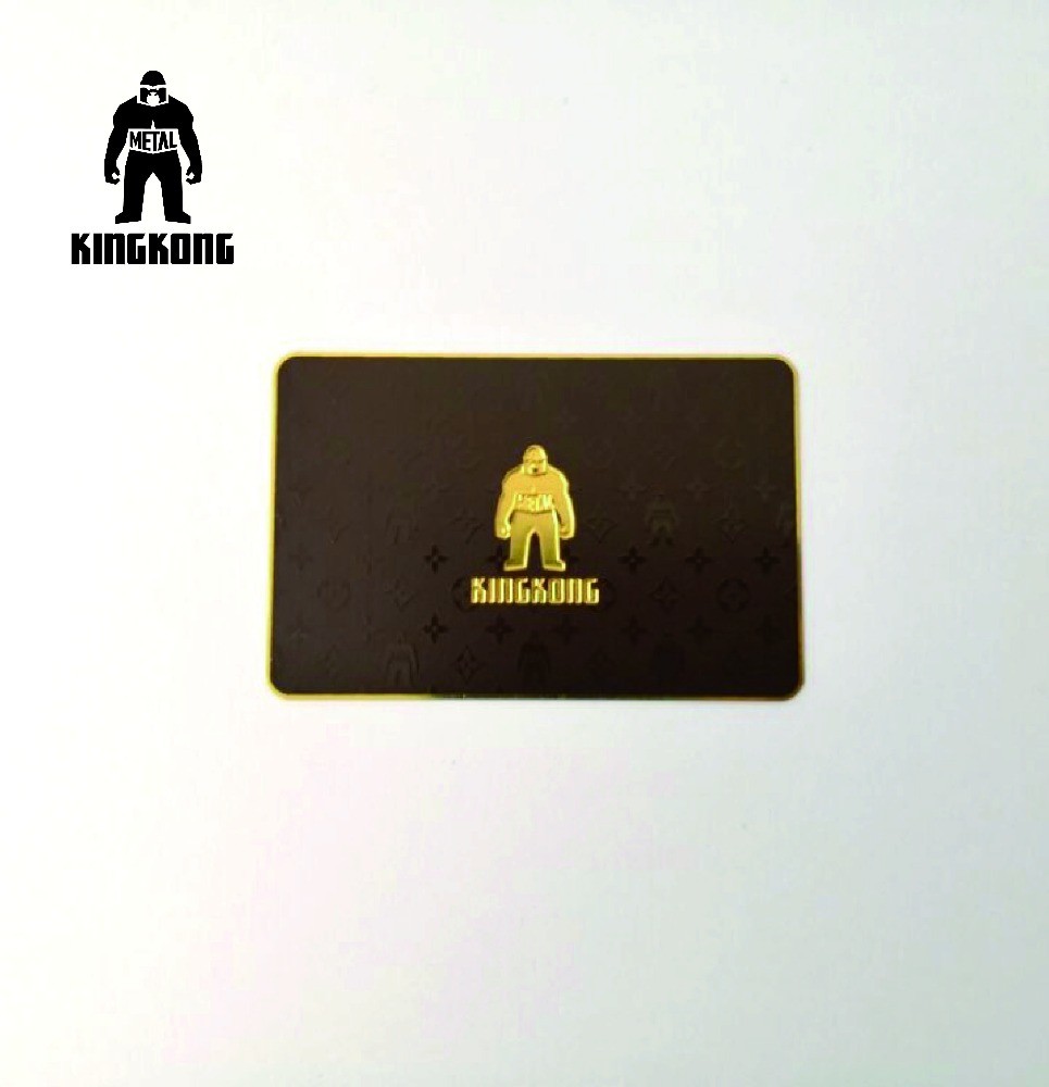 Customised Design Deboss Textured Finish Metal Business Credit VIP Card