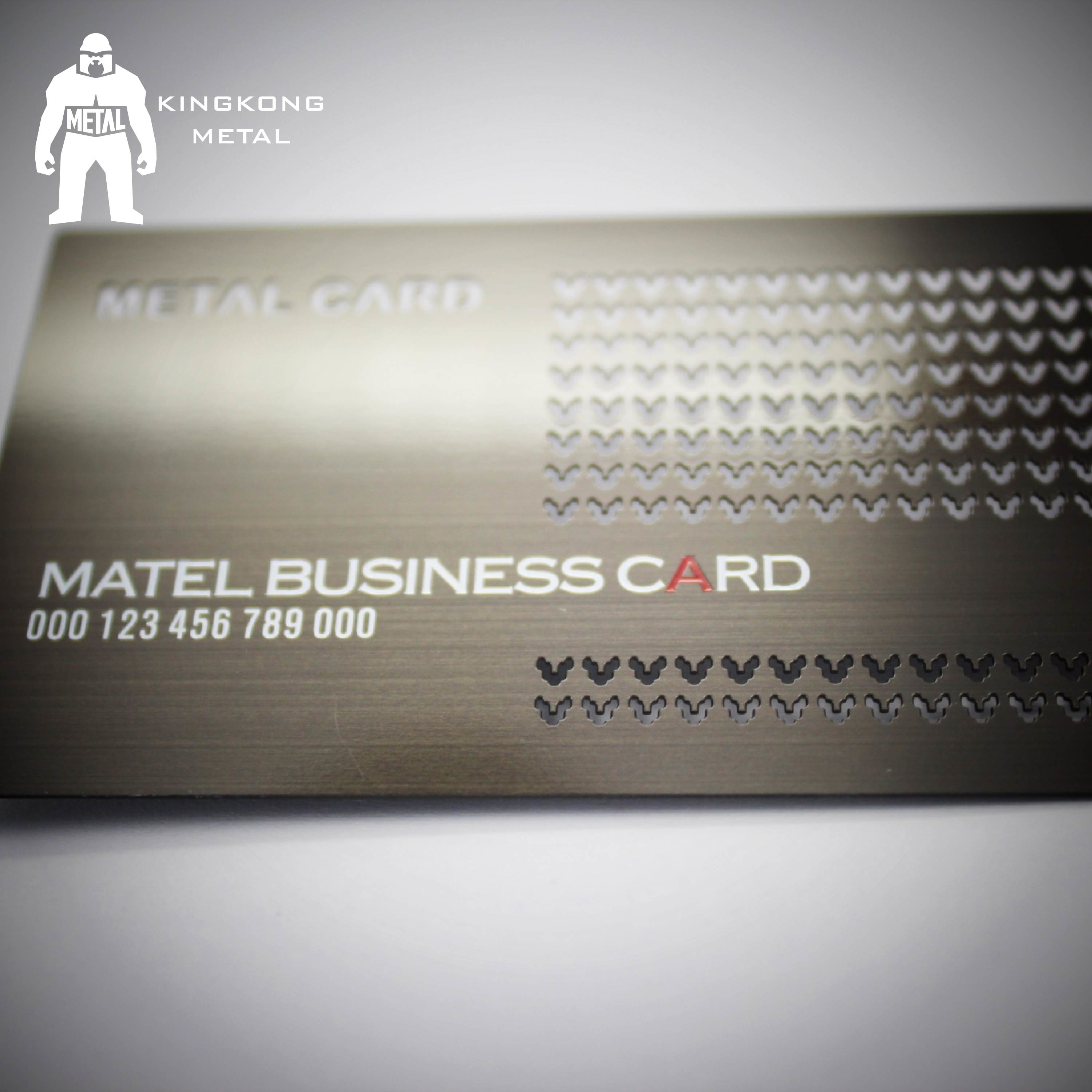 Metal Card Factory Supply Custom Logo Gun Plated Stainless Steel Metal ...