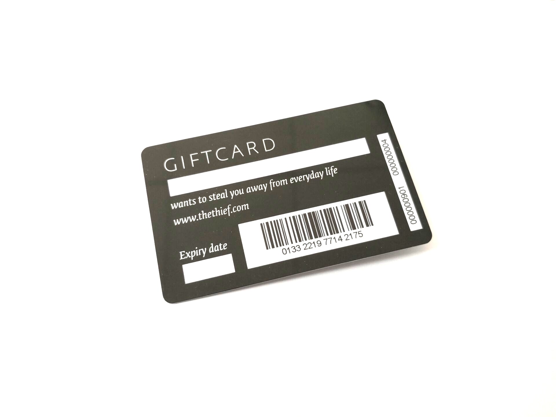 Cmyk Barcode PVC Plastic Vip Loyalty Membership Card Hot Stamp Silver Foil